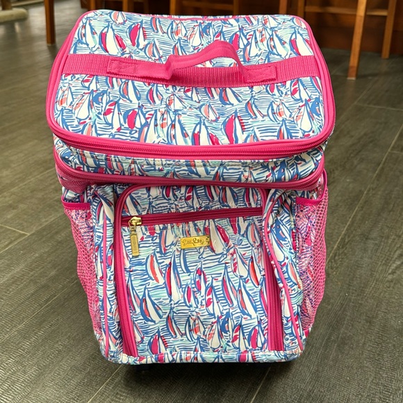 Lilly Pulitzer | Other | Lilly Pulitzer Rolling Cooler In Red Right ...